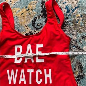 Swim | Bae Watch Red Swimsuit | Poshmark